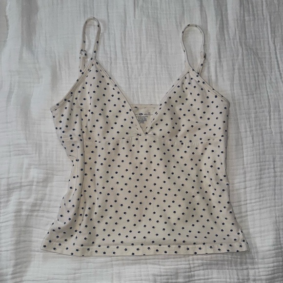 Brandy Melville | Tops | Brandy Melville Blue Floral Tank | Poshmark